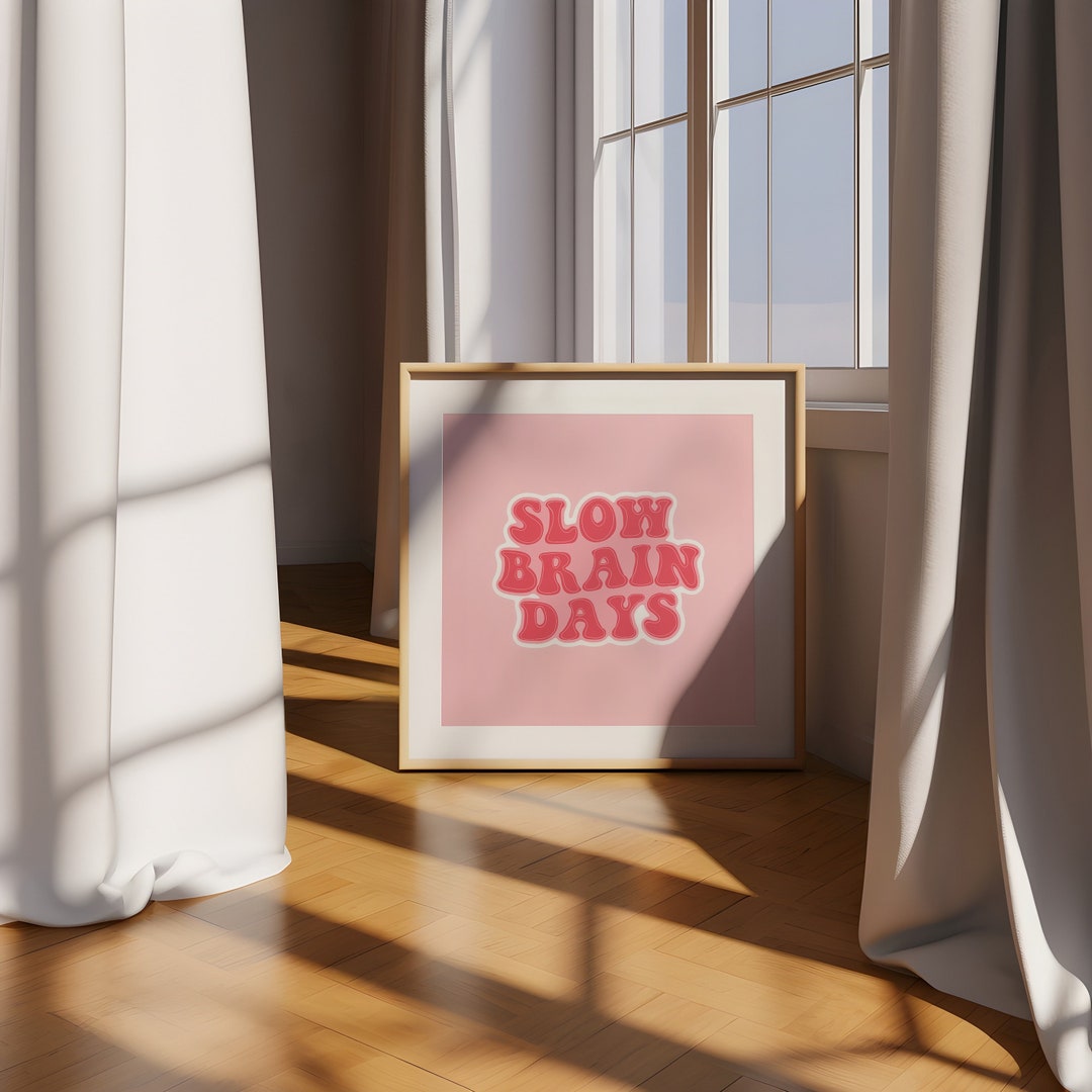 Slow Brain Days, Executive Function Poster, ADHD Reminder, Mental ...