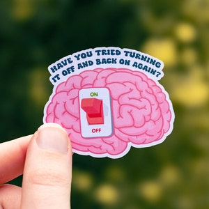 Funny ADHD Sticker, Autism Sticker, Neurodivergent Gift, Mental Health ...