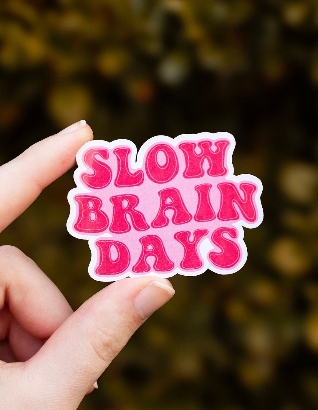 Slow Brain Days Executive Function Laptop Sticker for ADHD Reminder ...