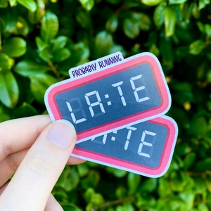 ADHD Sticker, Running Late, ADHD Planner, ADHD Gift Idea, Funny Adhd ...