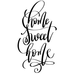 Home Sweet Home / Printable Art / Home Decor / Hand Lettered Quote ...