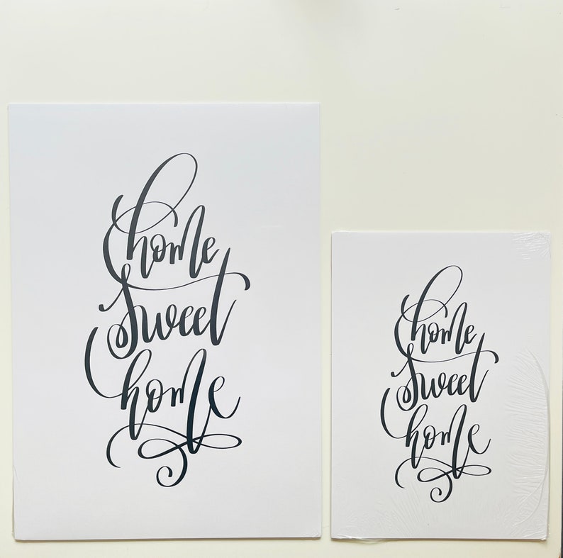 Home Sweet Home / Printable Art / Home Decor / Hand Lettered Quote ...