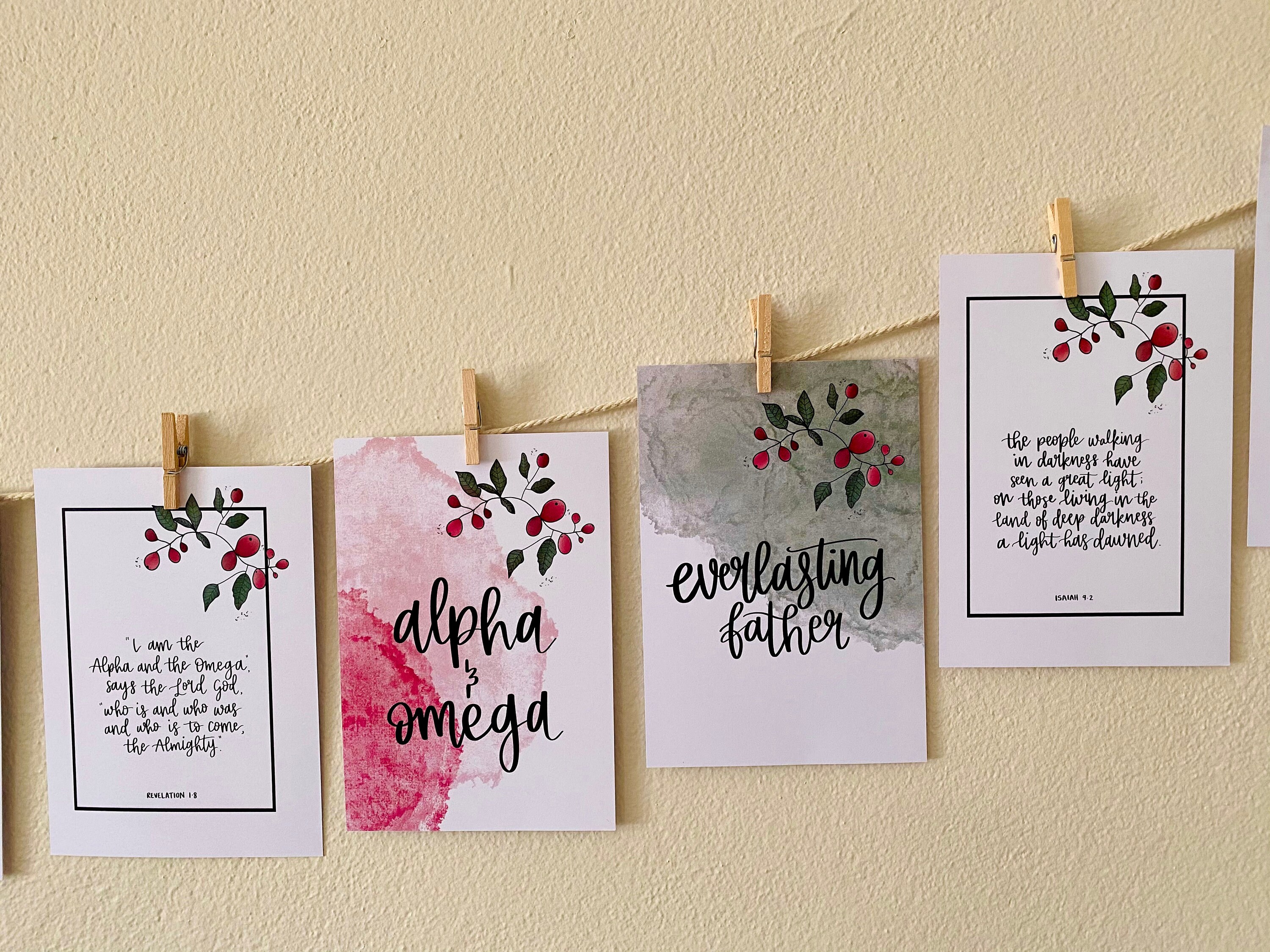 Advent Calendar Names of Jesus / Christmas / Christian Advent ...