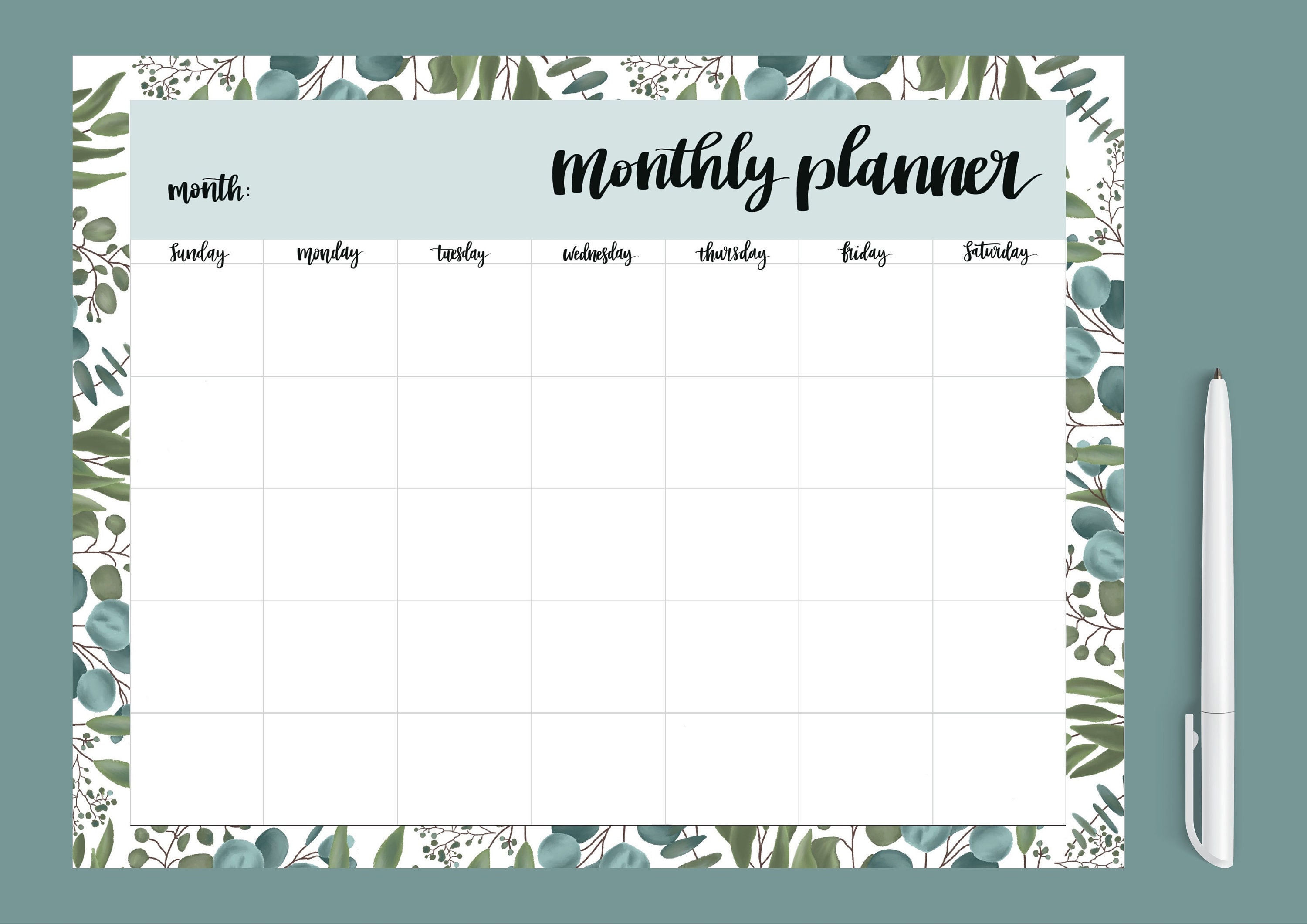 12 Monthly Calendars / Yearly Calendar / Multi-coloured or Native ...