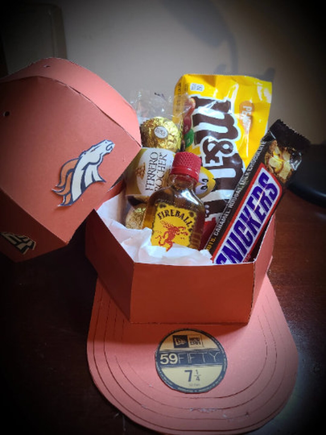 New Era Fitted Hat / NFL Theme Gift Box Hat - Etsy