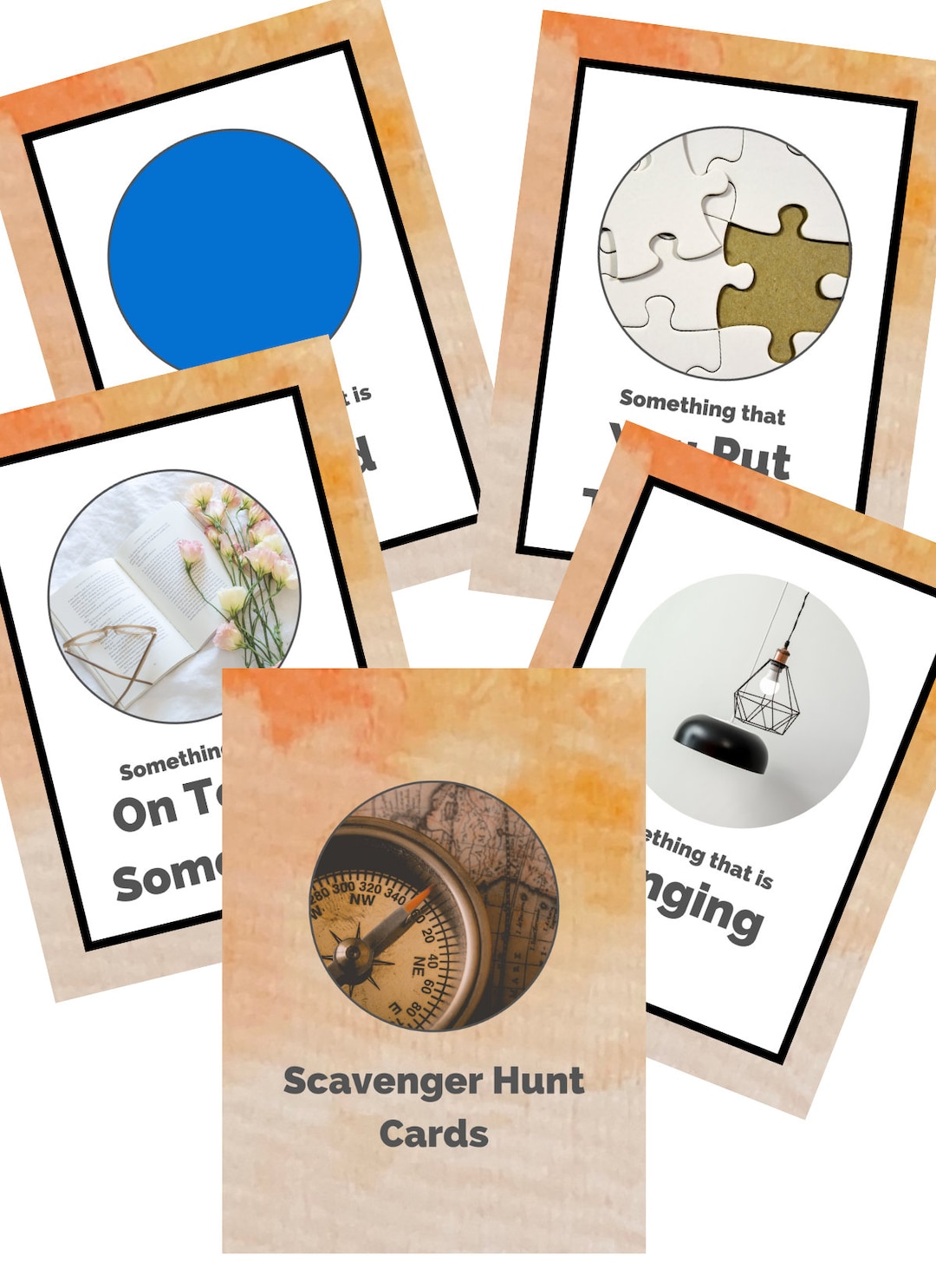 Scavenger Hunt Cards - Etsy