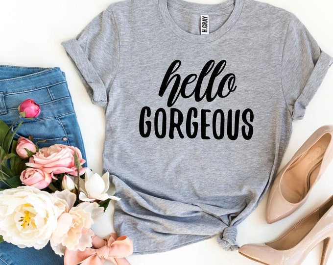 Good Morning Gorgeous Shirt Cute Couple Shirts Self Care - Etsy