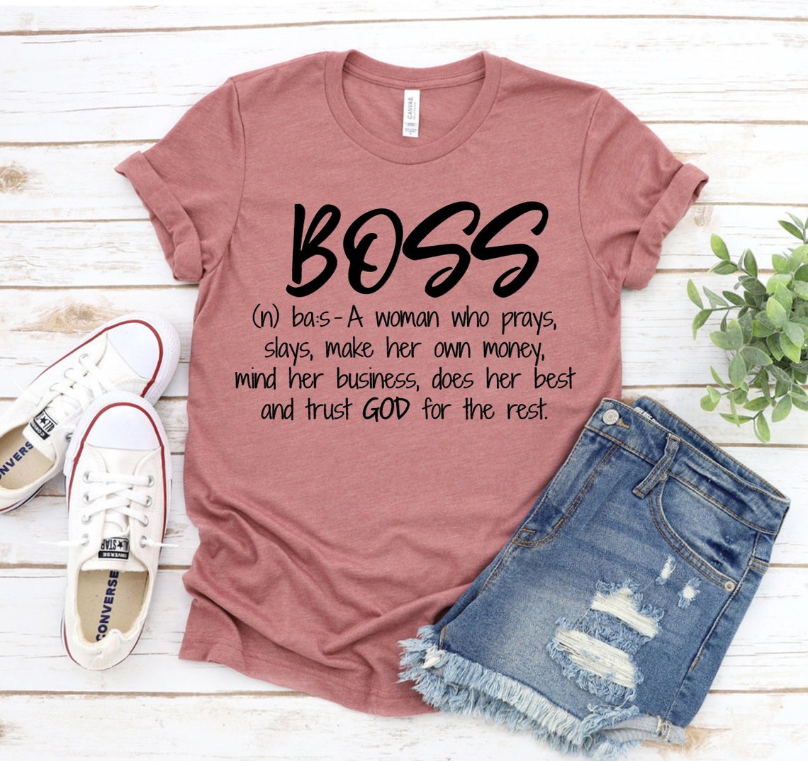 Boss Noun Shirt Feminist T-shirt Definition Tshirt Lady - Etsy