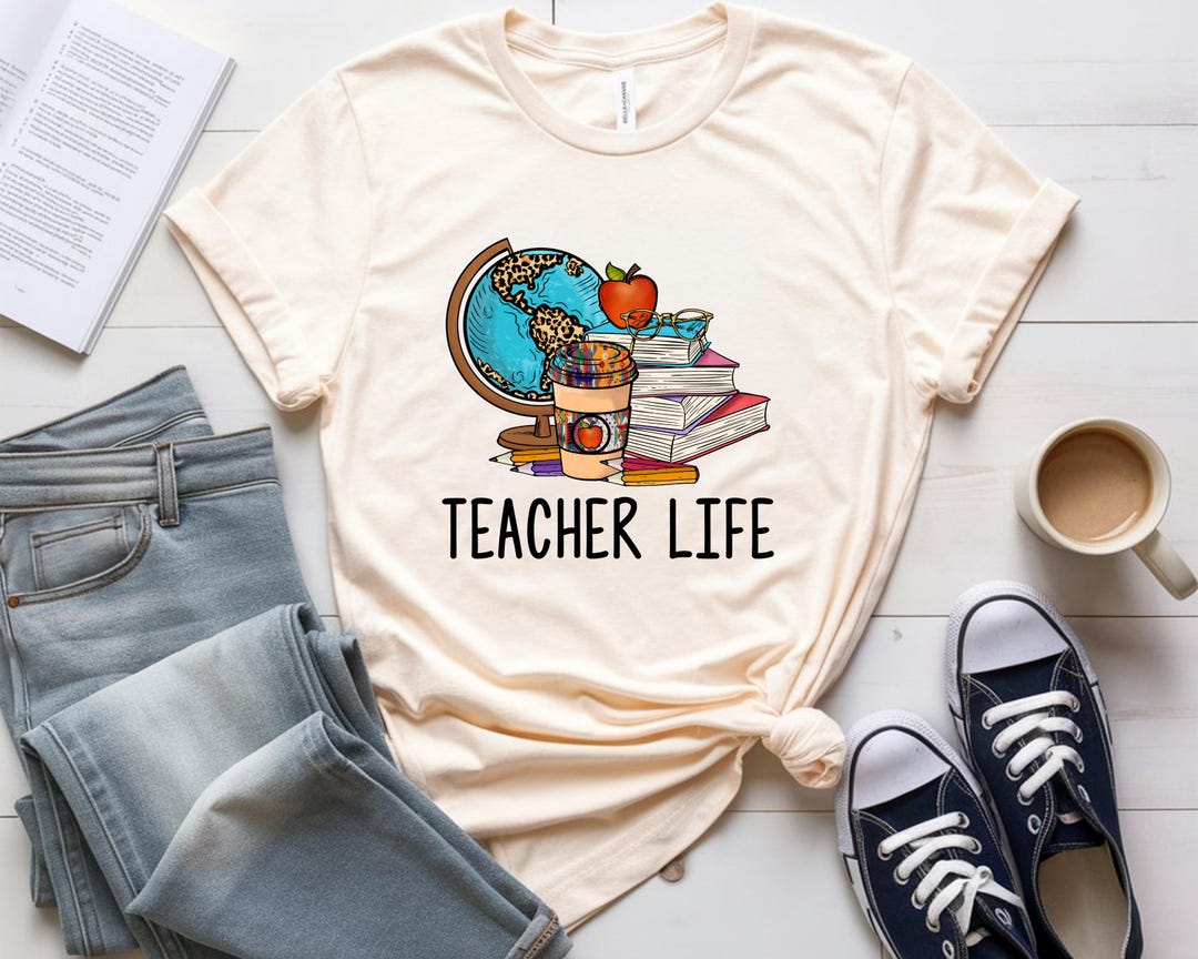 Teacher Life Unisex T-shirt, Educator T-shirt, Inspirational Tee ...