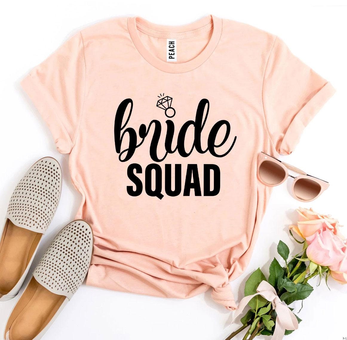 Bride Squad T Shirt Squad Team Bridesmaid Shirts Bridesmaid Etsy