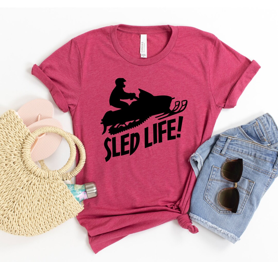 Sled Life T-shirt, Snowmobile, Sled Shirt, Snow Shirt, Winter Shirt ...