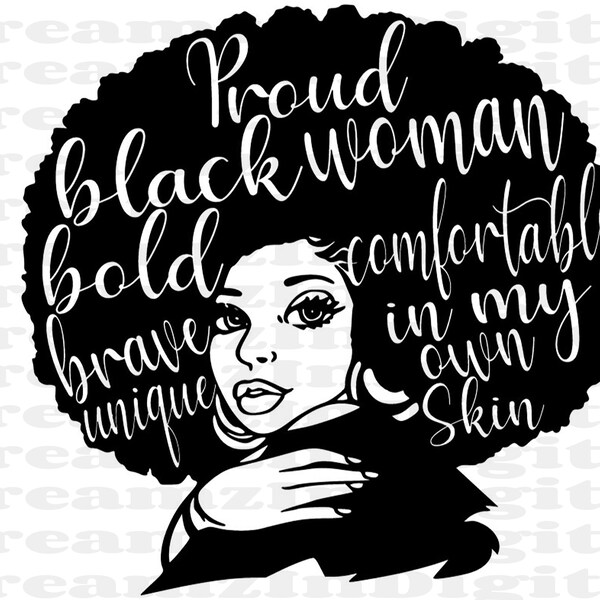 Black Woman Empowerment Clipart - Etsy