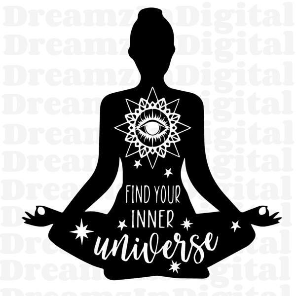 Meditation Svg - Etsy