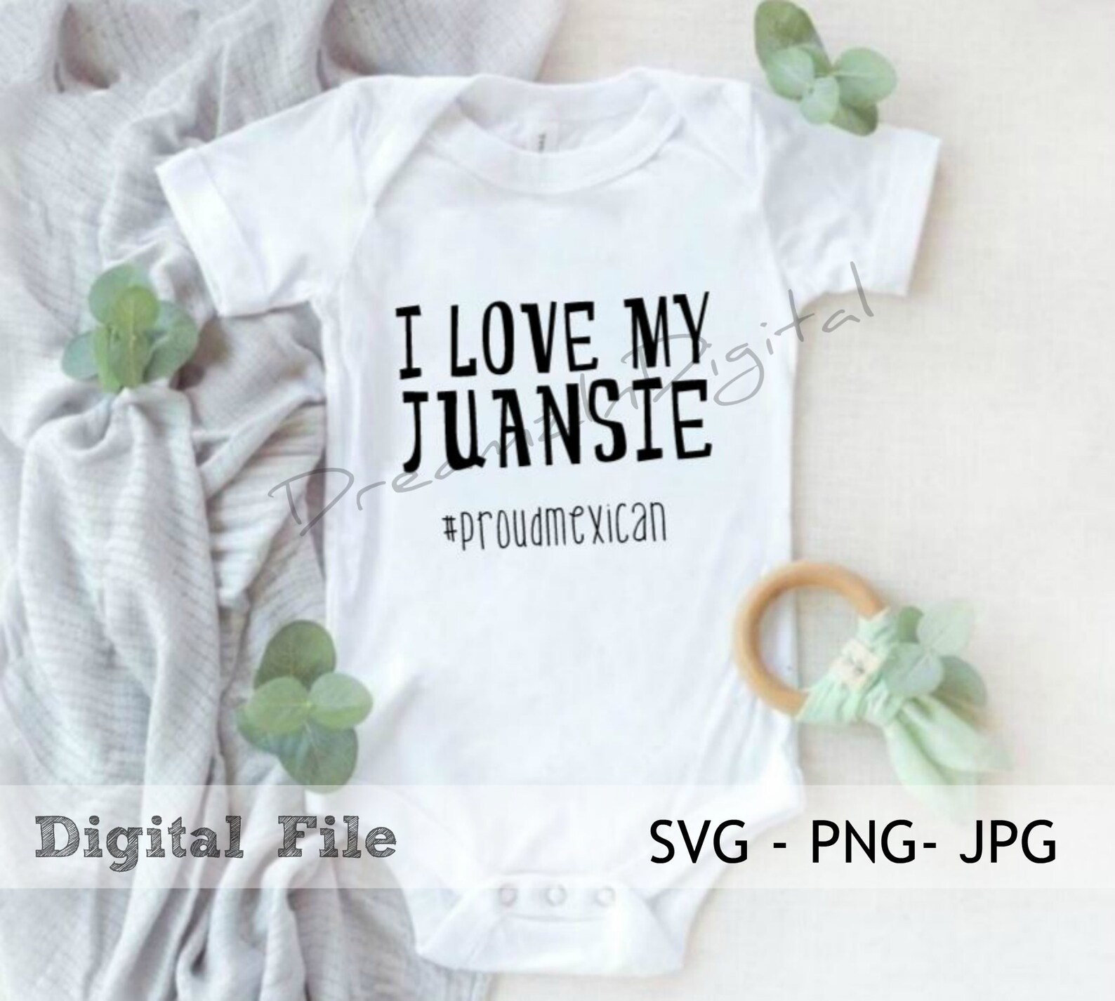 I Love My Juansie Svg Funny Mexican Svg Funny Baby Outfit - Etsy