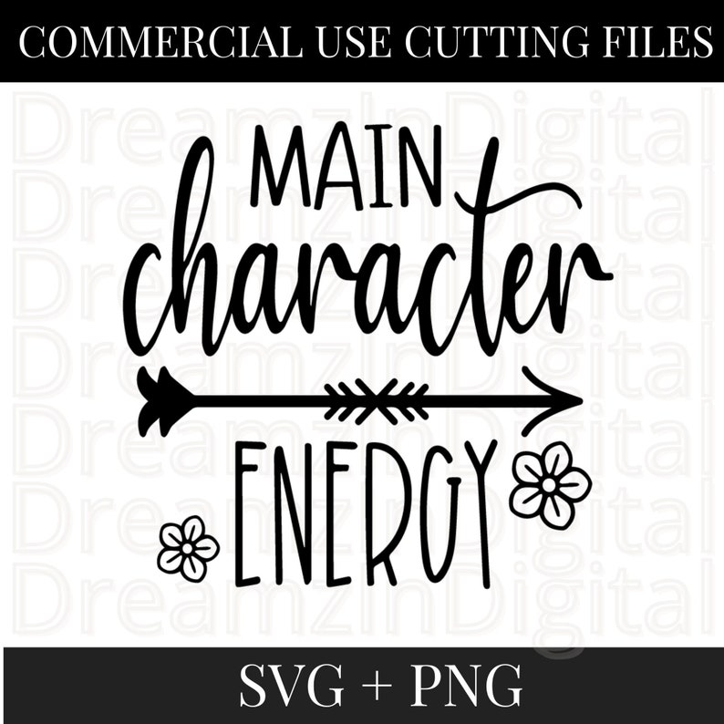 Main Character Energy Svg Main Character Energy Png - Etsy