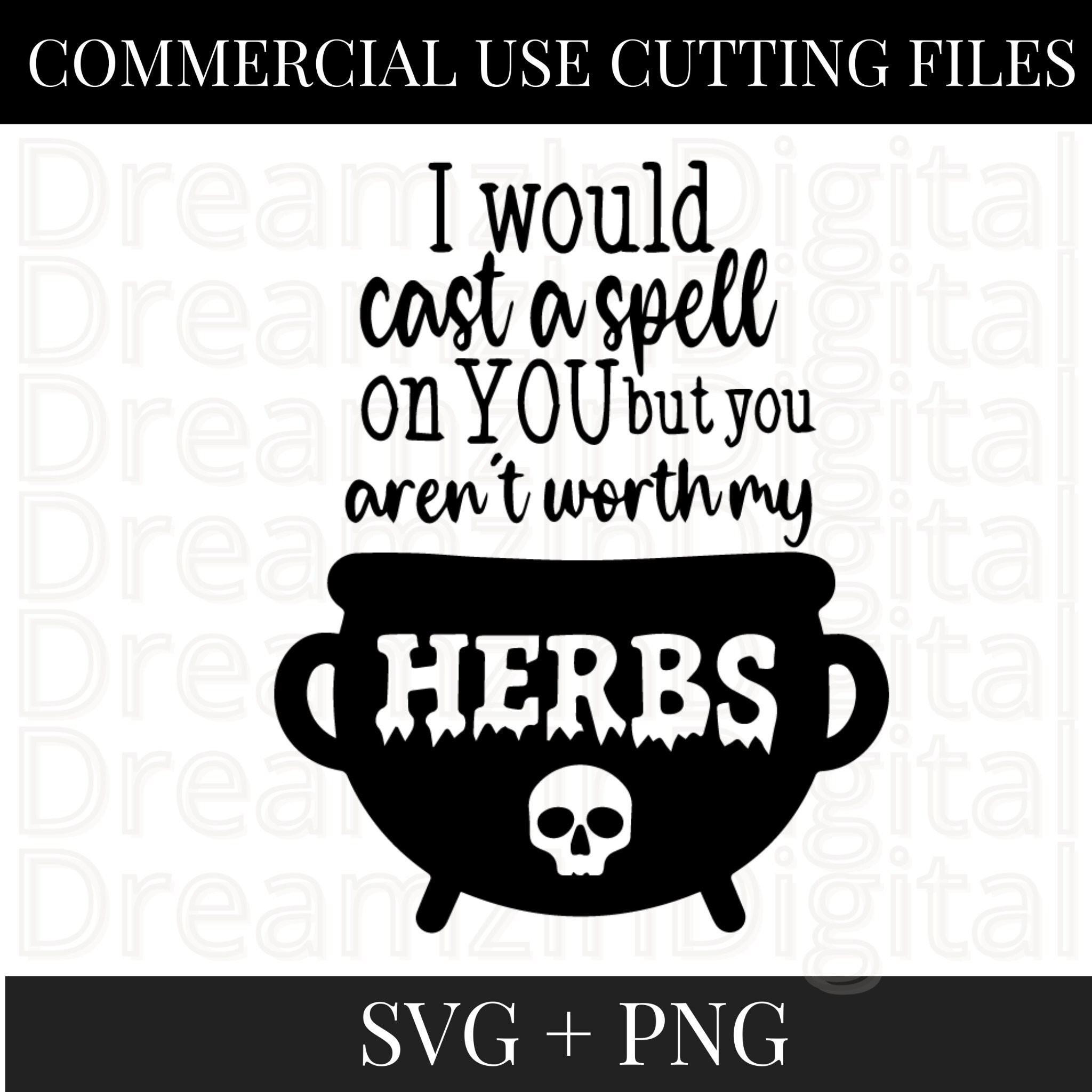 Witchy Svg Cast a Spell Svg Halloween Svg Witchy Clipart - Etsy