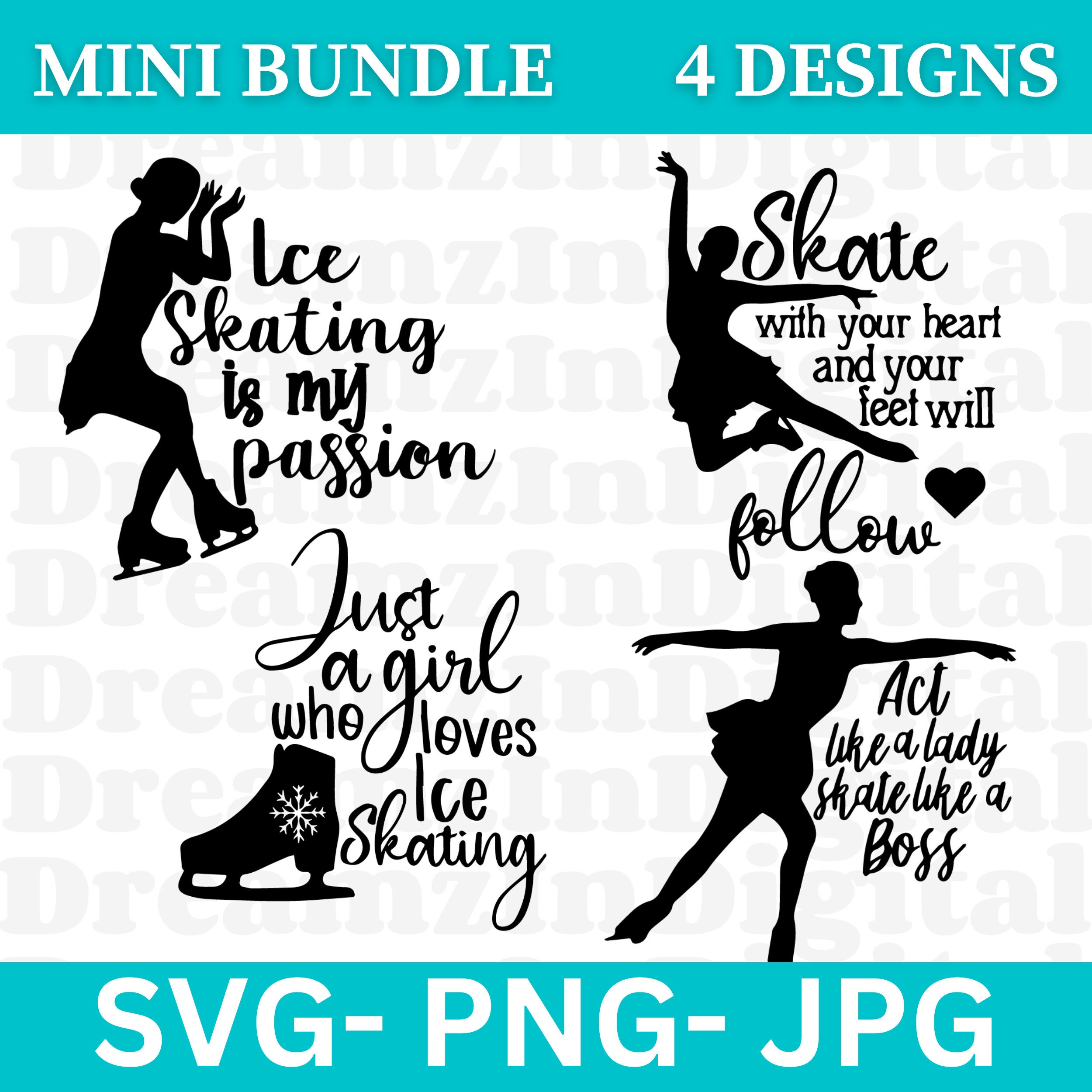 Figure Skating SVG Bundle Skating SVG Ice Skating SVG Svg - Etsy UK