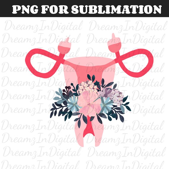 Uterus Clipart Reproductive System Rights Uterus Middle - Etsy Canada