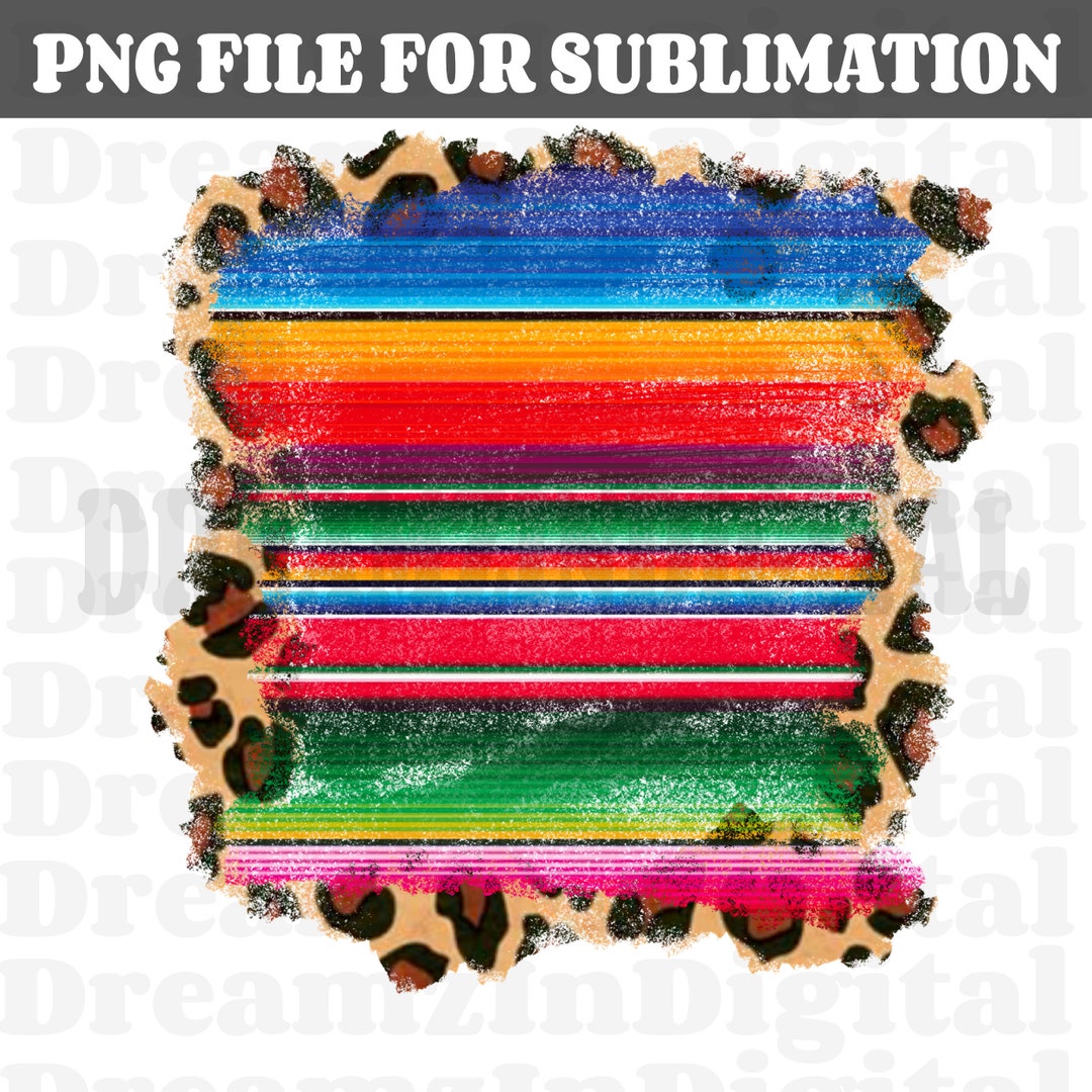 Serape and Cheetah Sublimation Design, Sublimation Background Png ...