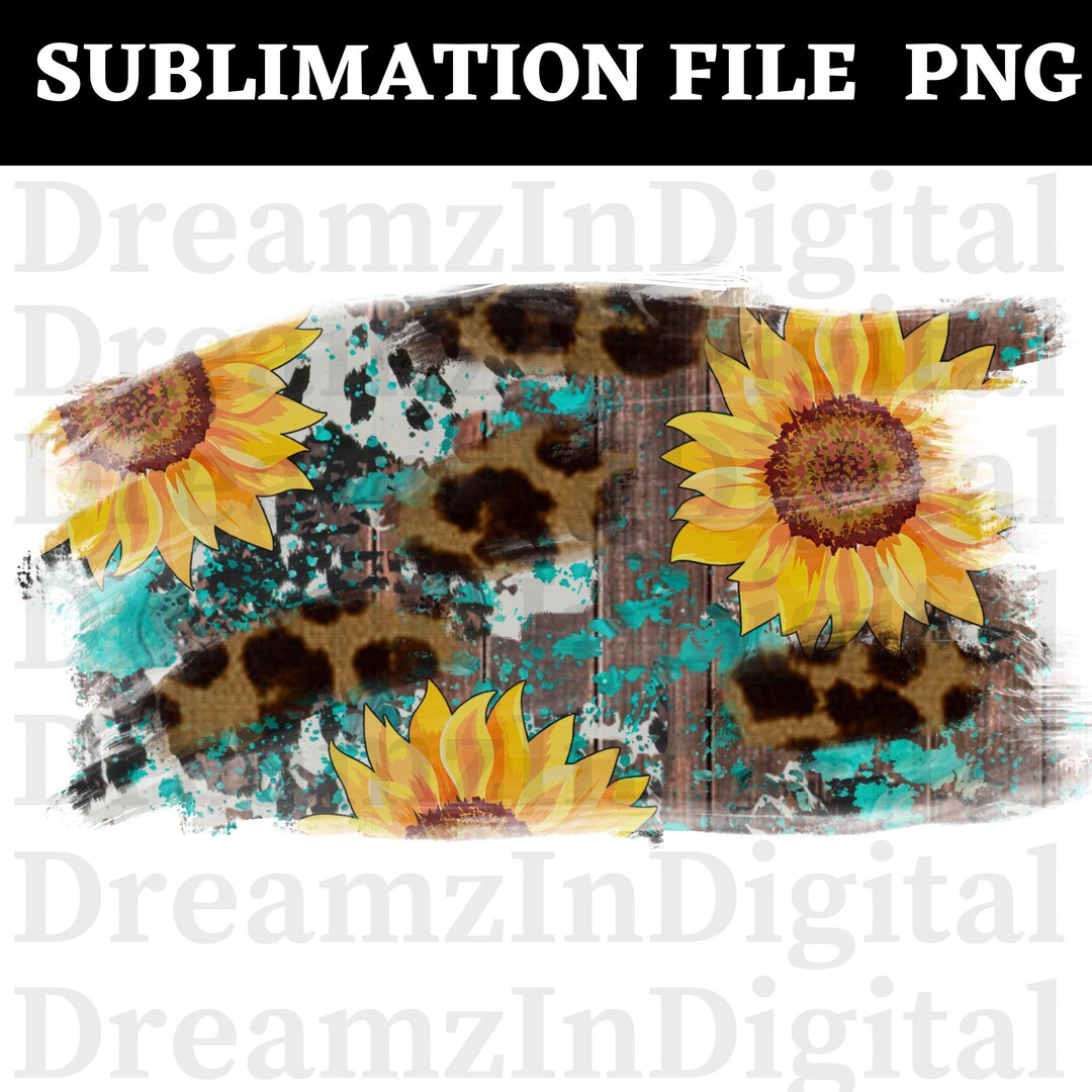 Cowhide Leopard Background, Sunflower Cowhide Brush Stroke, Western ...