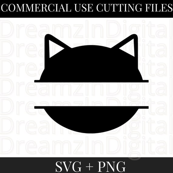 Cat Face Svg Cat Silhouette Svg Cat Frame Digital File Cut - Etsy