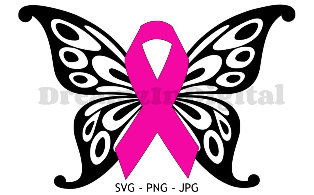 Cancer Awareness Butterfly Svg, Awareness Butterfly Svg, Cancer ...