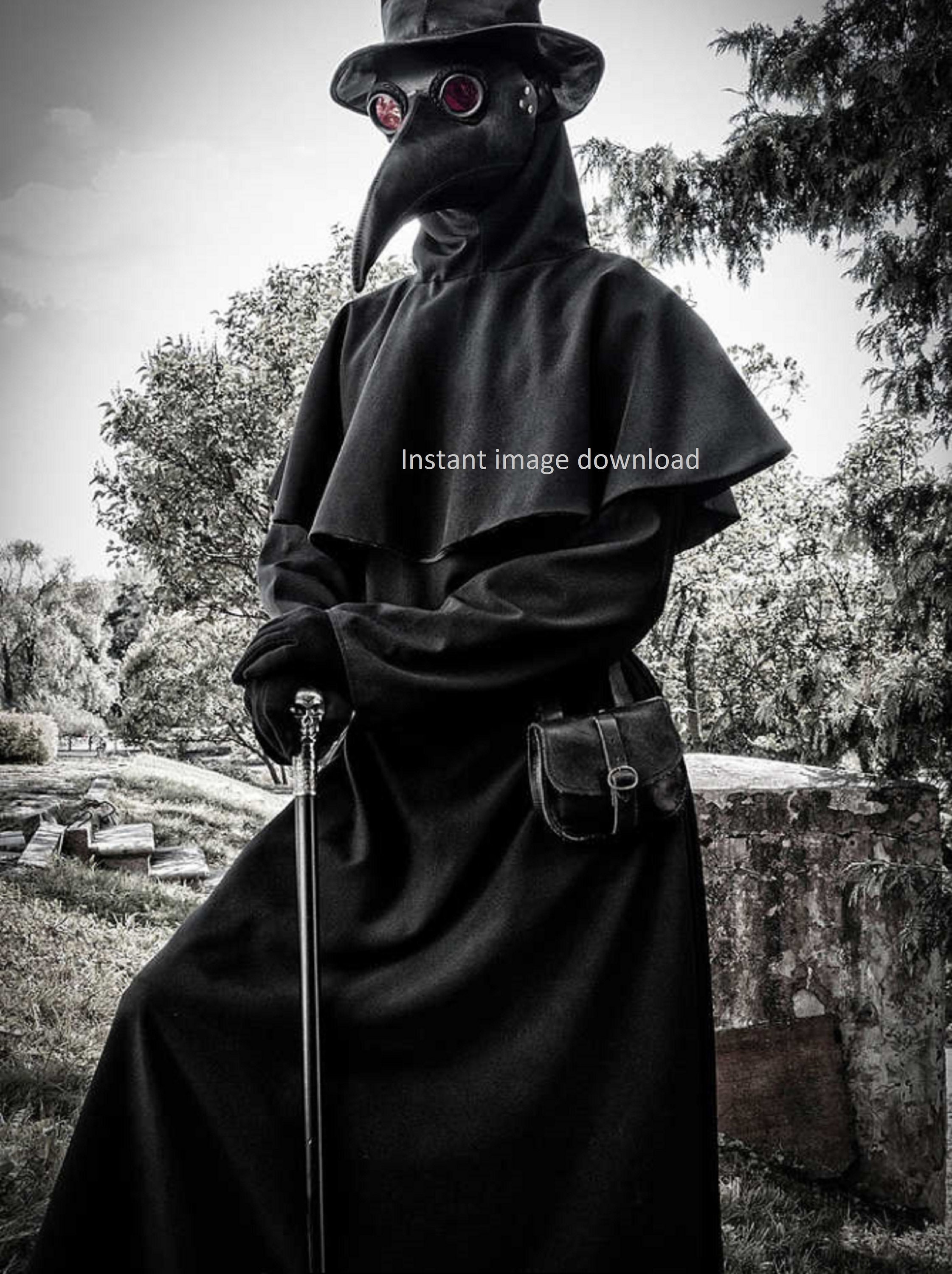 Plague doctor photo. Instant image download plague doctor | Etsy