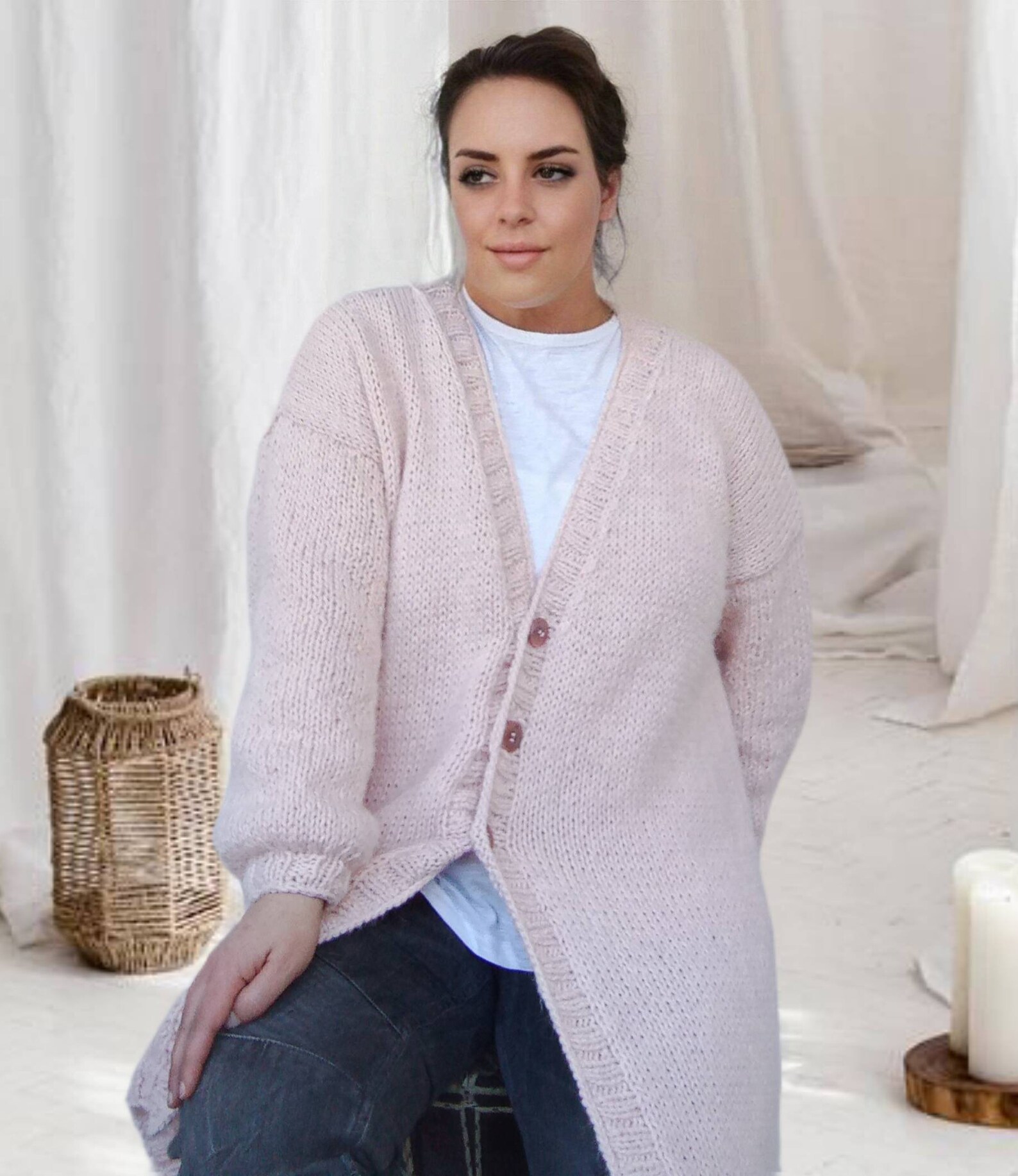Knitted Oversized Jacket / Tutorial How to Knit Oversized - Etsy