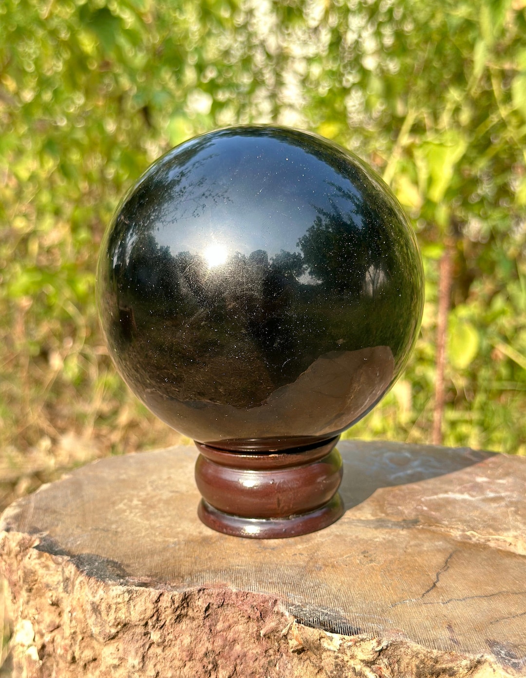 5large Black Tourmaline Sphere, Crystal Sphere, Black Tourmaline ...