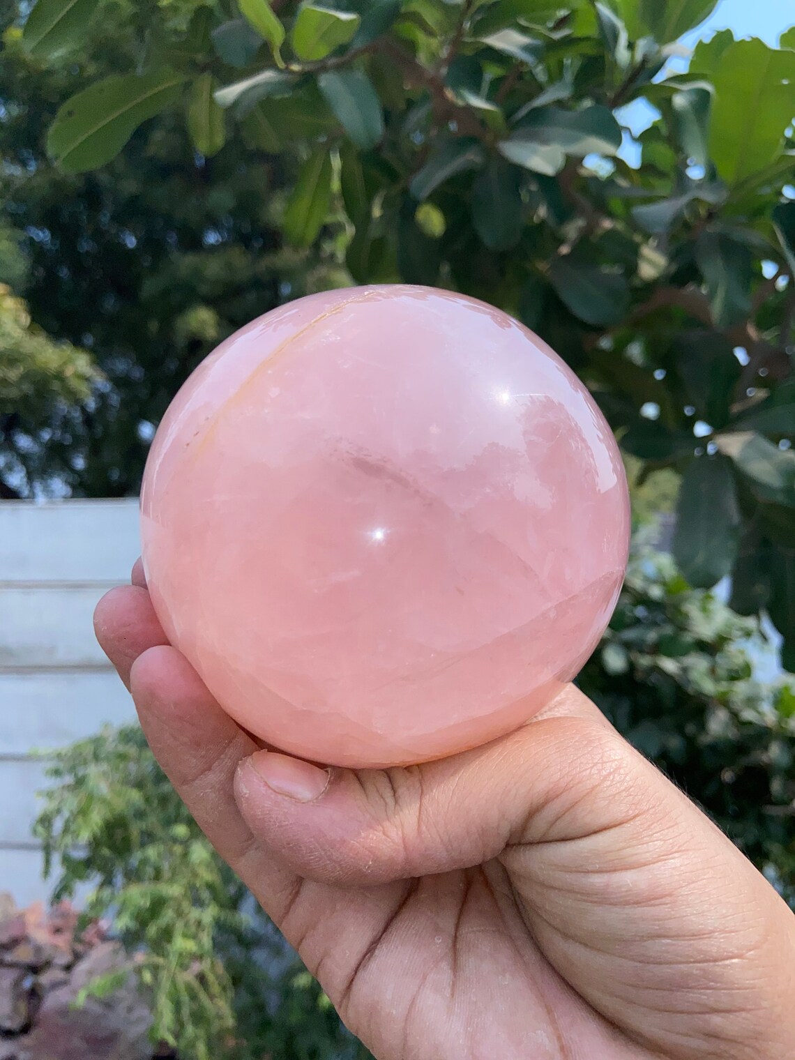 60mm/5pc Bulk Natural Rose Quartz Sphere With Stand Healing | Etsy