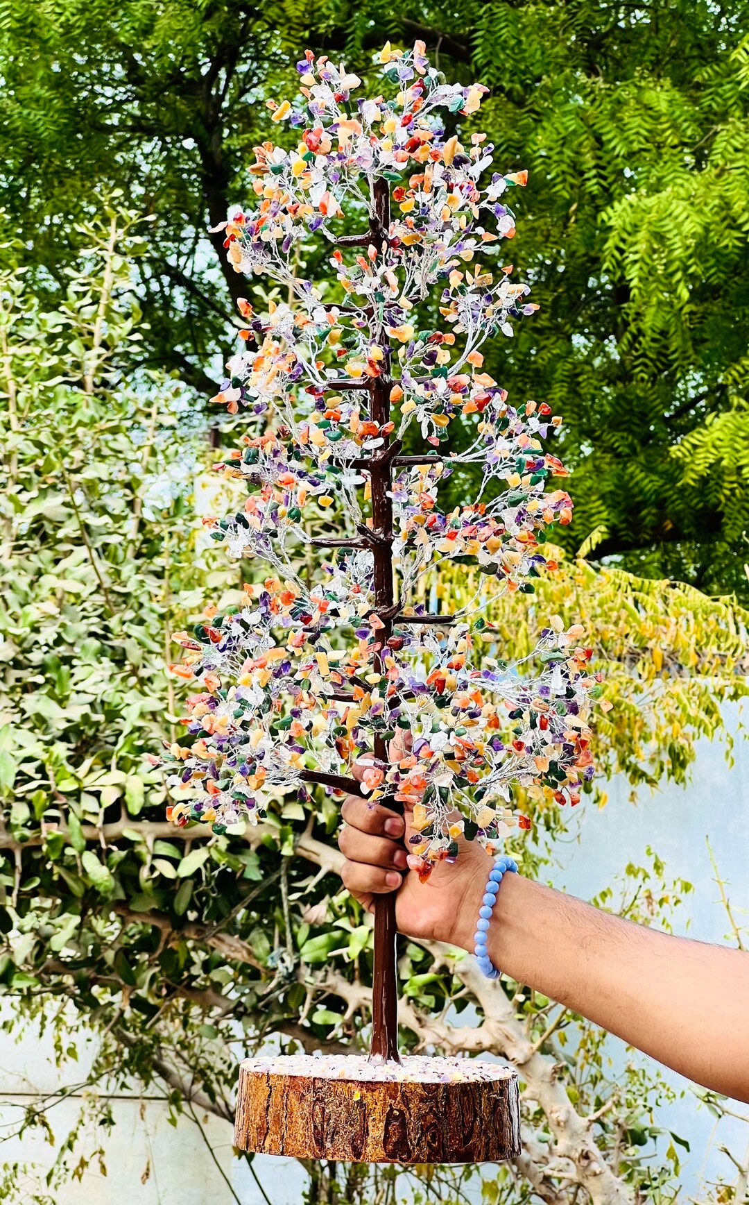 36large Seven Chakra Tree, Large 7 Chakra Tree, Large Christmas Tree ...