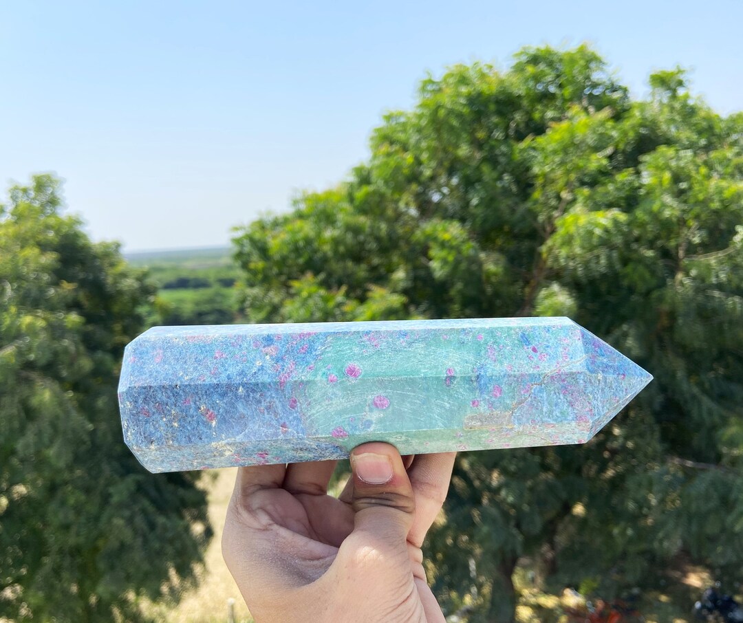 190mm Large Ruby Zoisite Crystal Point Ruby Zoisite Point - Etsy
