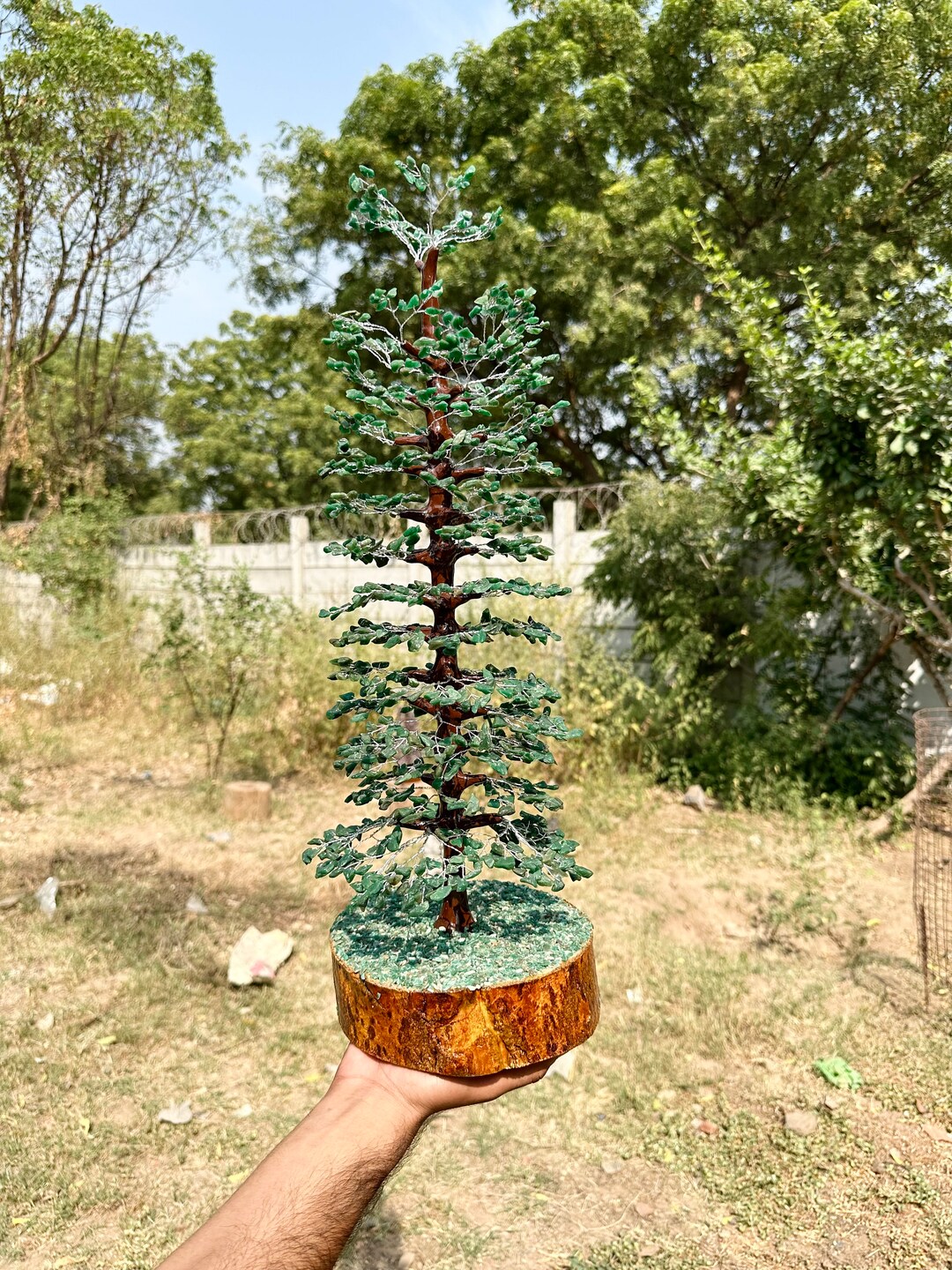 26large Green Jade Stone Tree, Large Green Jade Tree, Christmas Tree ...