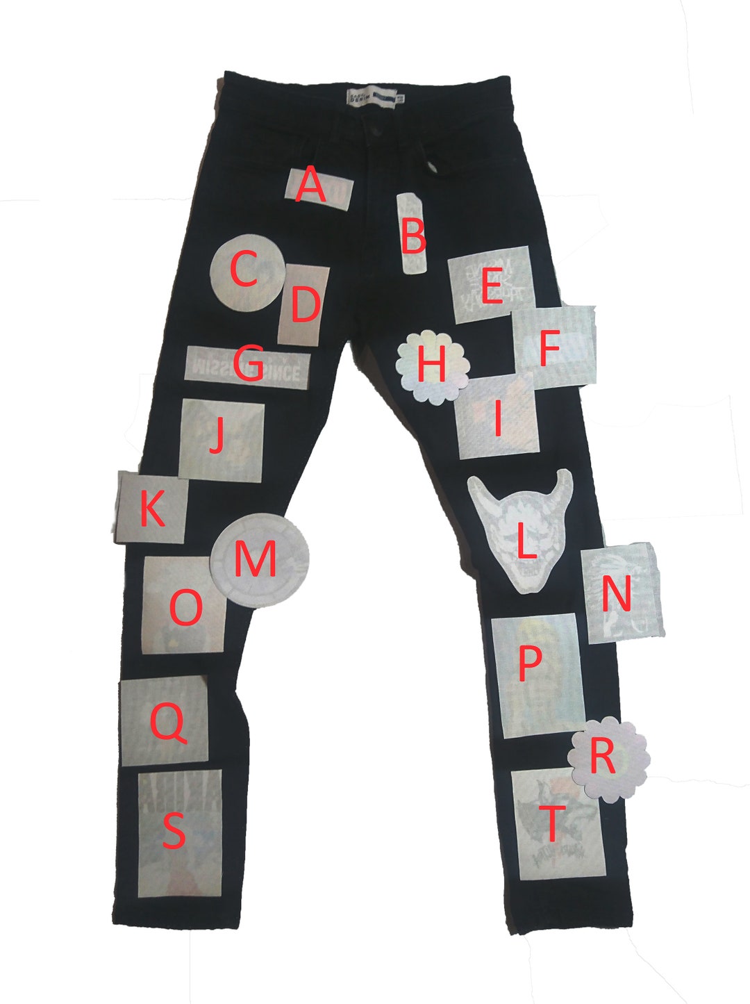 Personalized Your Design Crust Pants for You Patchwork FTP - Etsy