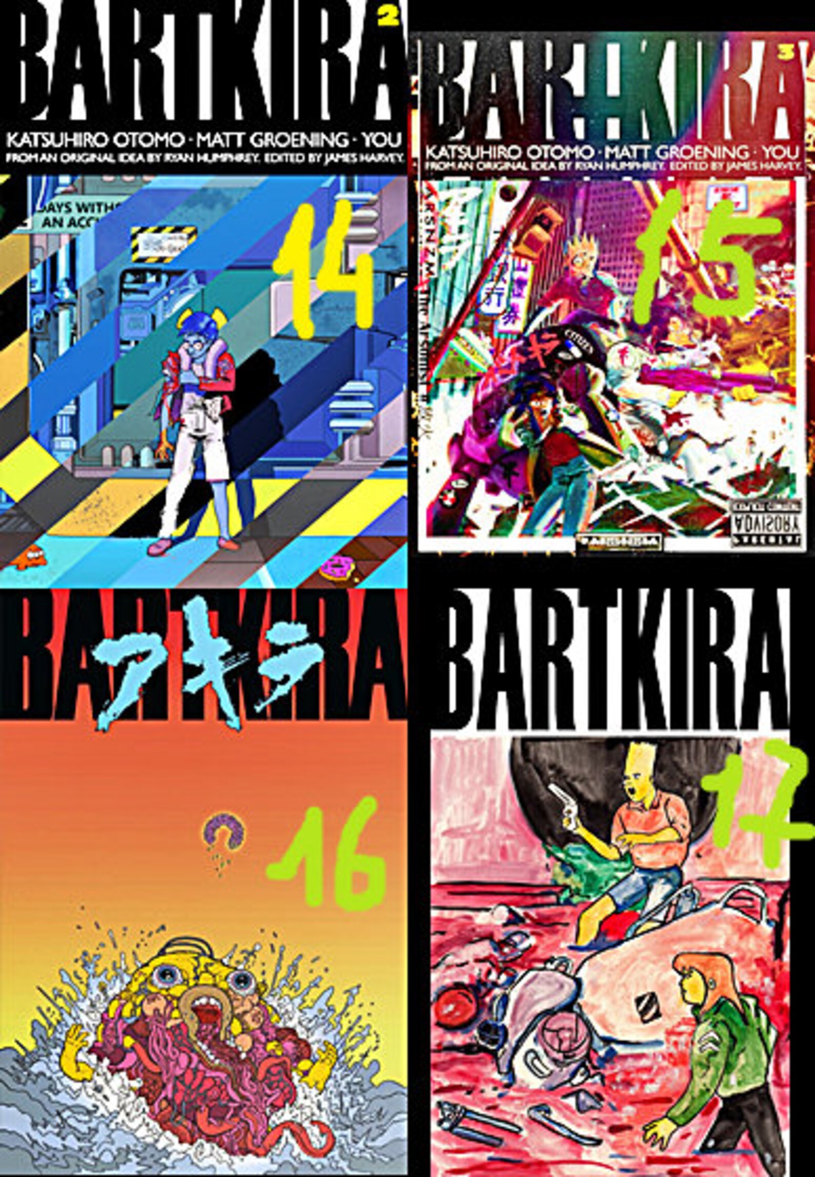 AKIRA Parody BARTKIRA Patch Set DTG for Sewing of Your Choice - Etsy