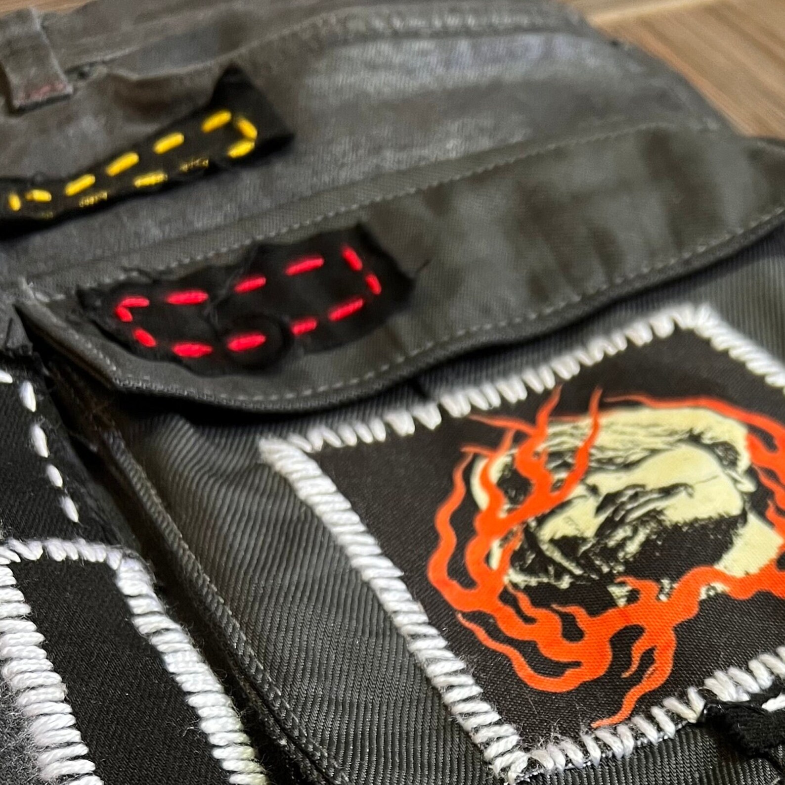 Custom DARK GRAY TAR Denim Cargo Front Back Pockets Express Shipping - Etsy