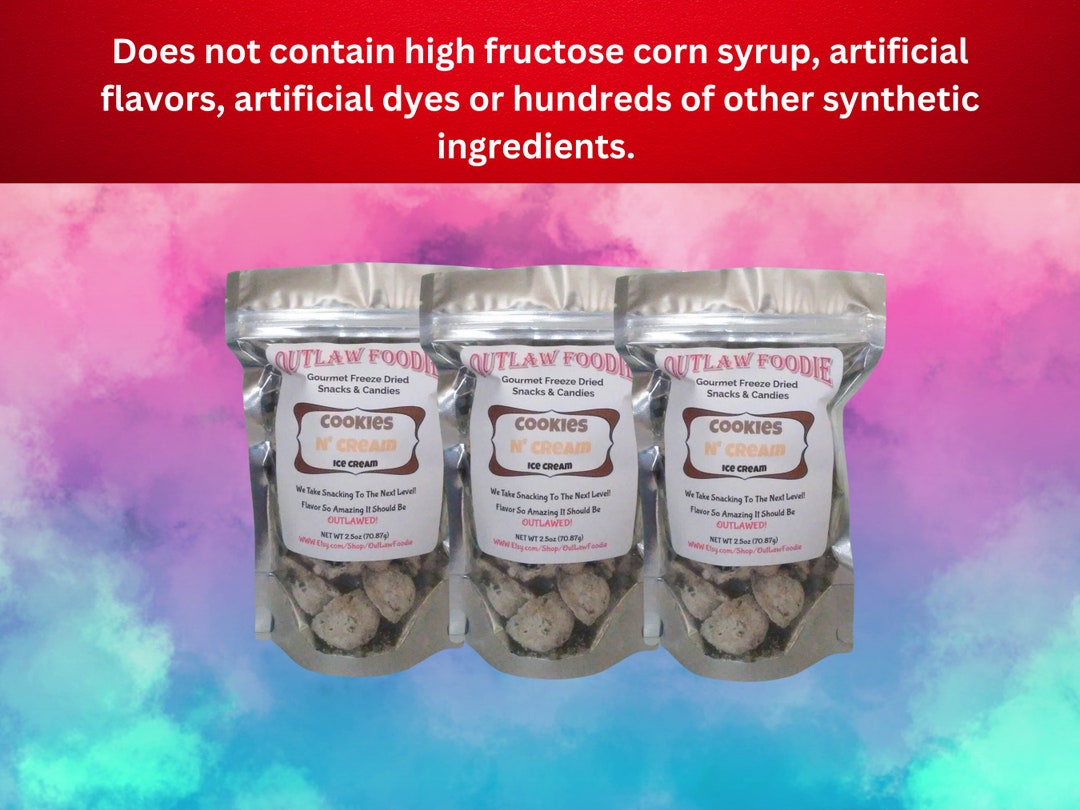 Freeze Dried Cookies and Cream Ice Cream, Freeze Dried Candy, Fathers ...