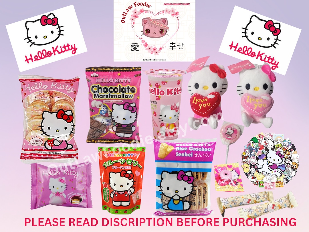 Hello Kitty Snack Box, Kawaii Snack Box, Hello Kitty Candy, Sanrio ...