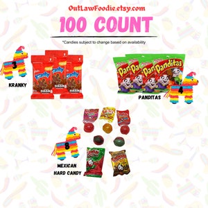 100 Pcs Mexican Candy, 100 Pcs Candy, Sour Candy, Spicy Mexican Candy ...