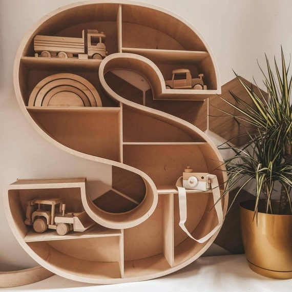 Regal Shelf for Kids Room Letter S - Etsy