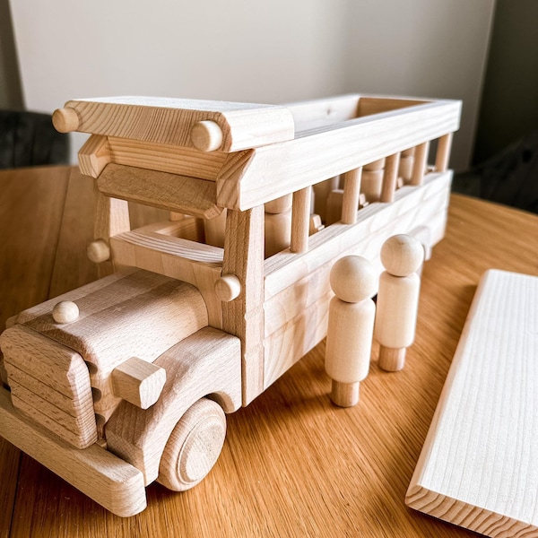 Wooden Bus - Etsy