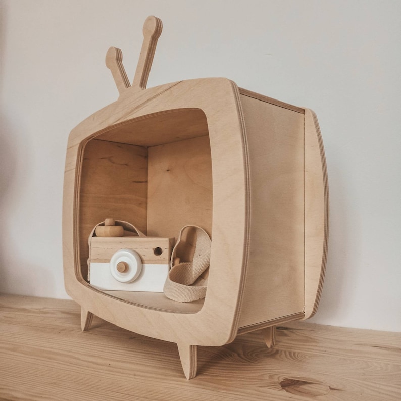 Mini Wood TV Plywood Decor for Kids Television - Etsy