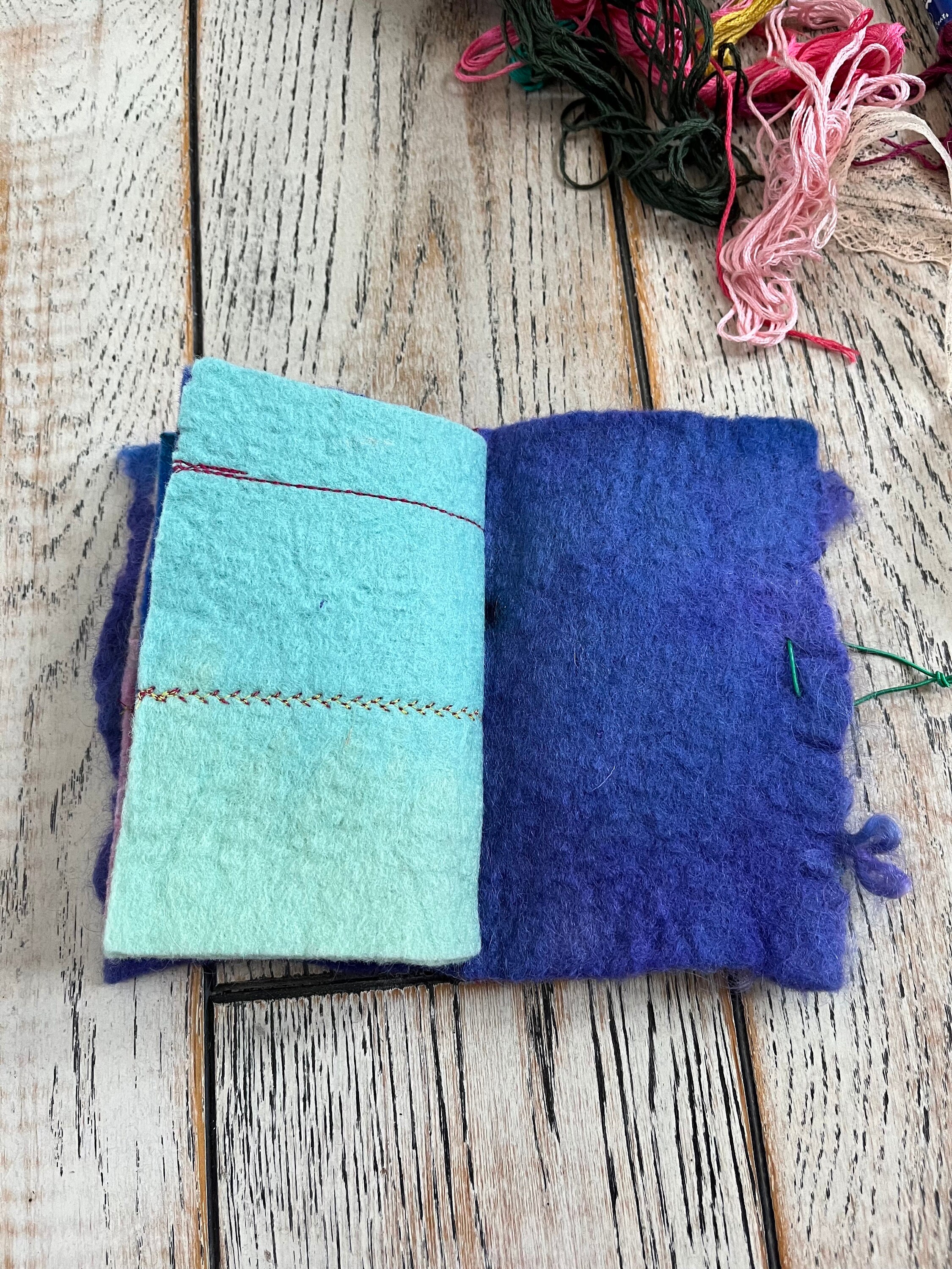 Wool Felt Needle Case Organizer Sewing Tool Holder Kit Colourful Book ...