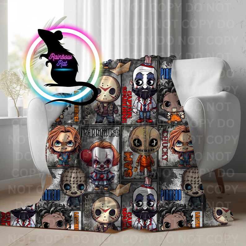 Horror Babies Seamless File | Patchwork Design | Sublimation PNG ...