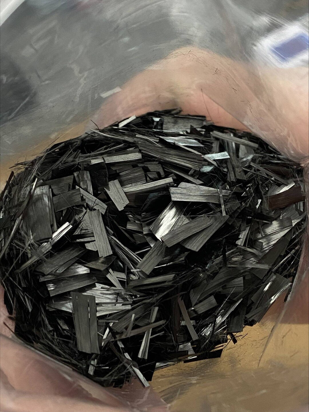 2.2lb Измельченное углеродное волокно кованые пряди пряжа T700 ткань ...