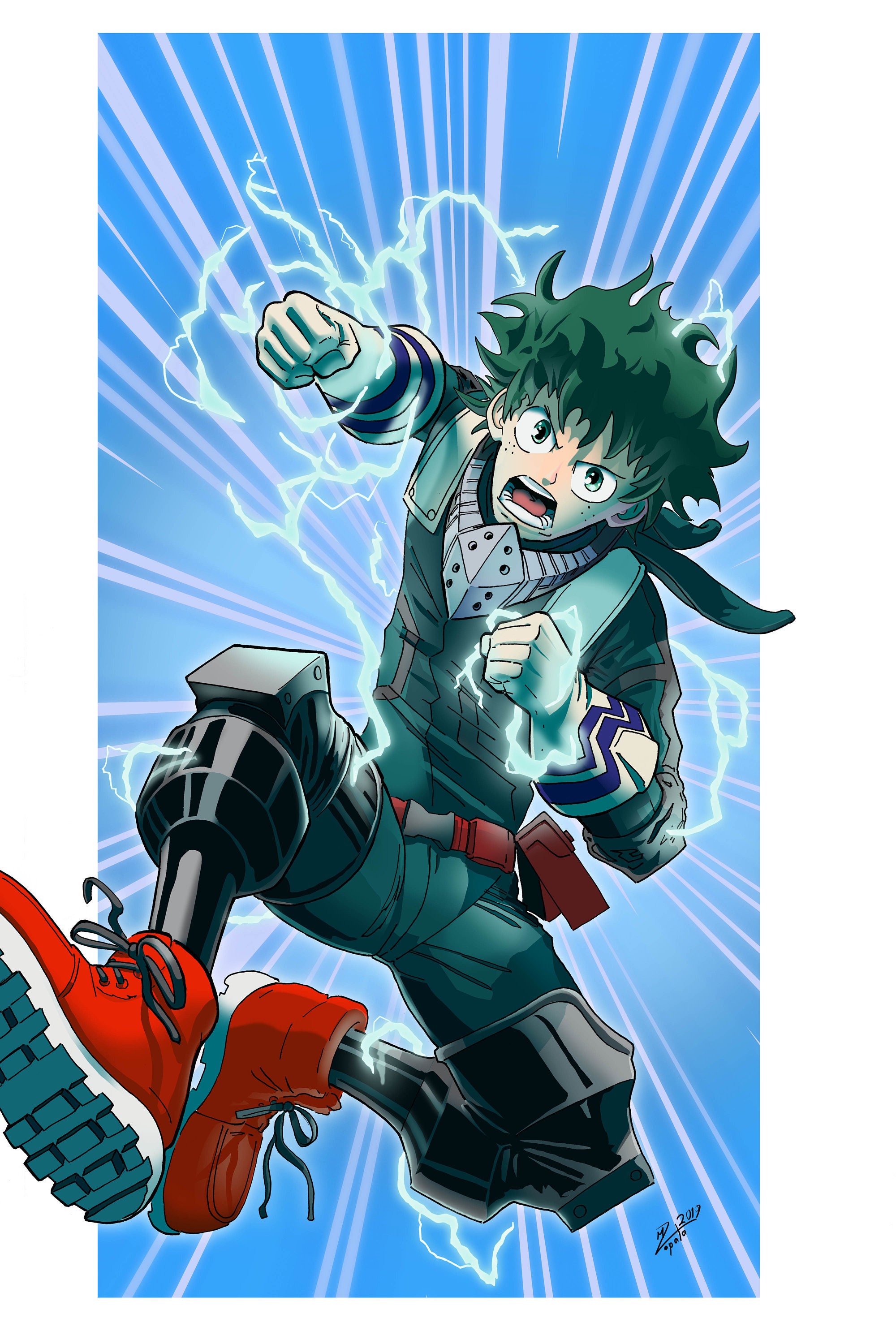 My Hero Academia Deku Pinup My Hero Academia Deku Portrait - Etsy UK