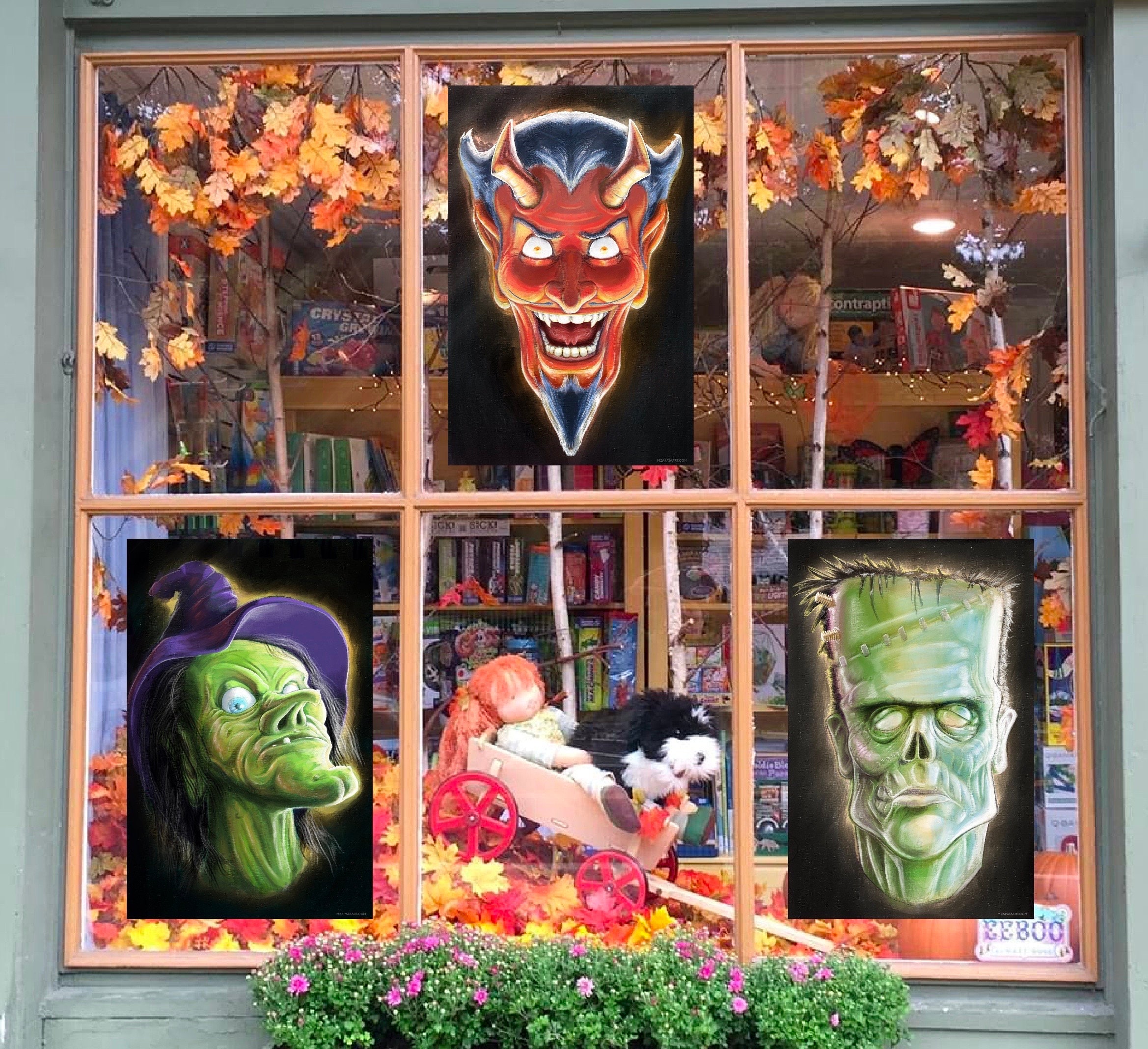 The Devil, Halloween Decor, Art Poster Print, Halloween Wall Art ...