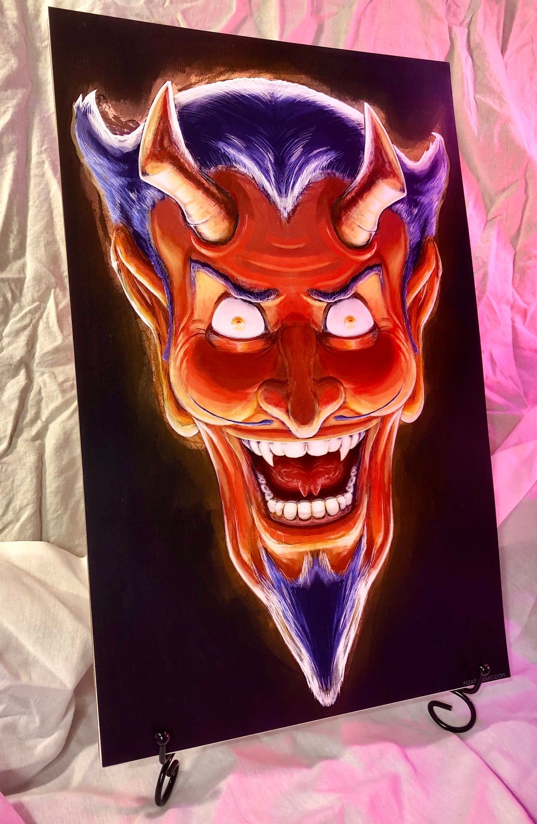 The Devil, Halloween Decor, Art Poster Print, Halloween Wall Art ...