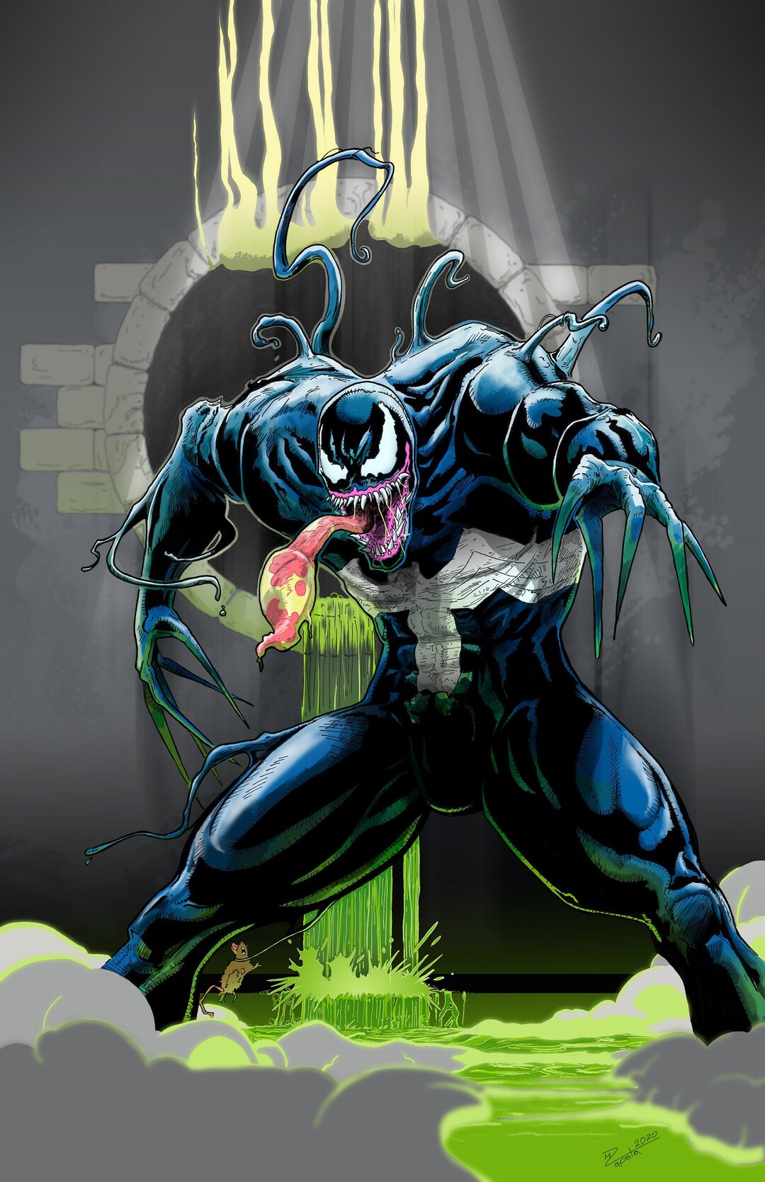 Venom Pinup Venom Portrait Marvel Comics Poster - Etsy UK