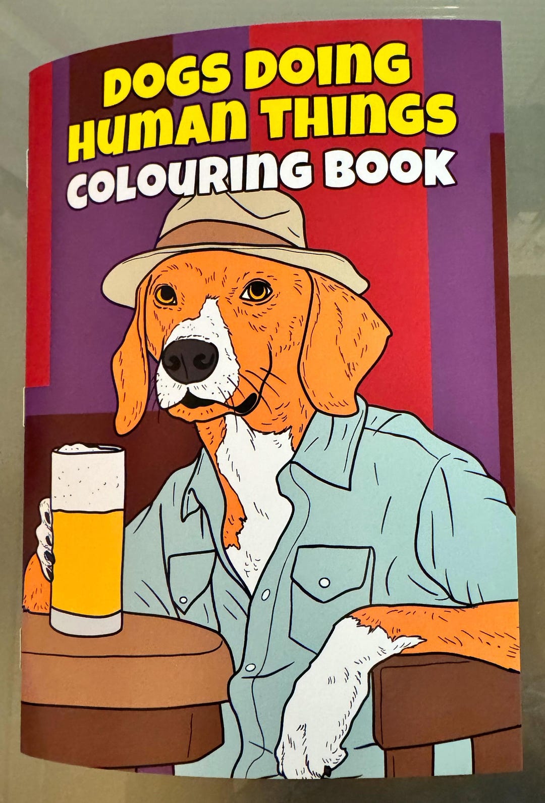 Funny Dogs Doing Human Things Colouring Book, Quirky Activity Book (A5 ...